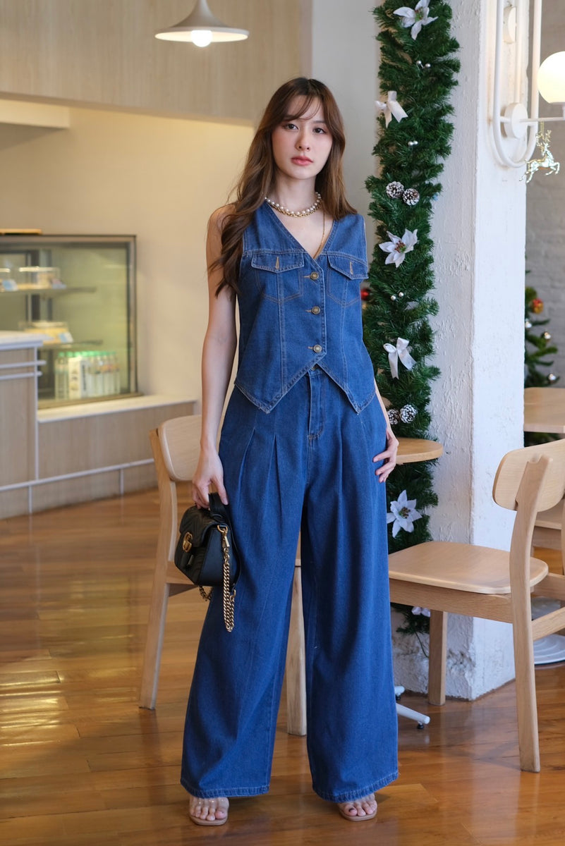 Galene Denim Terno – Belikeastar